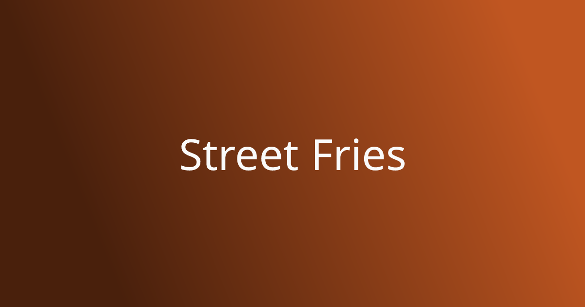 Order Authentic American Online | Street Fries - Pickup or Delivery ...